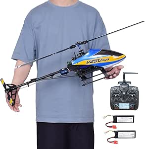 Amazon.com: ZRYYWAN 6CH 30IN Large RC Helicopter 2 Battery 2.4G LCD ...