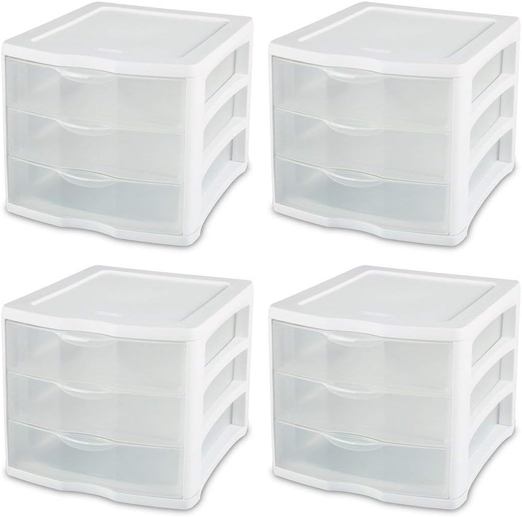 Amazon.com: STERILITE 9.625 in. H x 11 in. W x 13.5 in. D Stackable ...