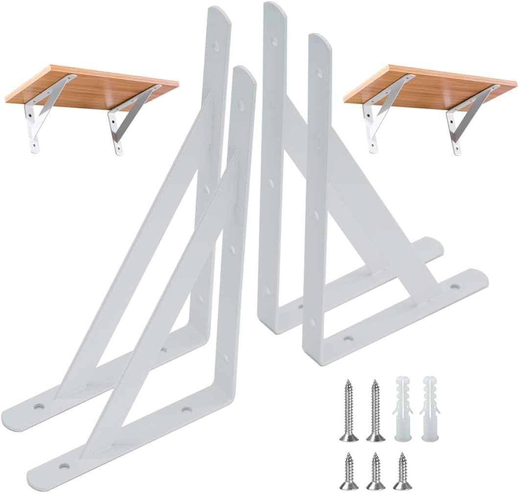 Heavy Duty Shelf Brackets Triangle Shelving Brackets Right Angle Wall ...