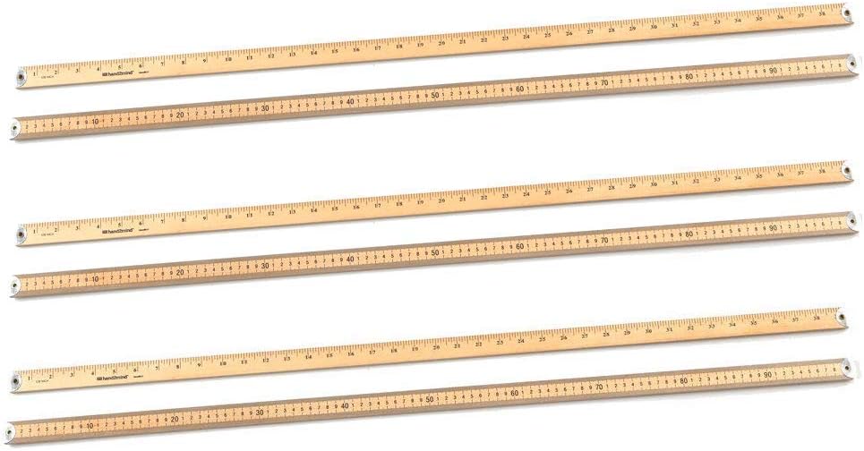 Amazon.com: (Pack of 10) 39" Wood Double-Sided Meter Stick Yardstick ...