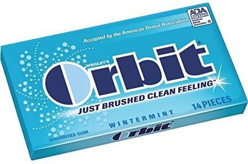 Amazon.com : Wrigley's Orbit Wintermint Sugarfree Gum (224880) 14 ct ...