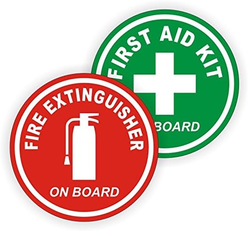 Amazon.com: (x1 of Each) 3M Reflective Fire Extinguisher/First Aid Kit ...