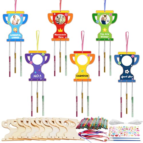 Snapklik.com : 9 Pack Trophy Wind Chime Kit For Kids Make You Own ...