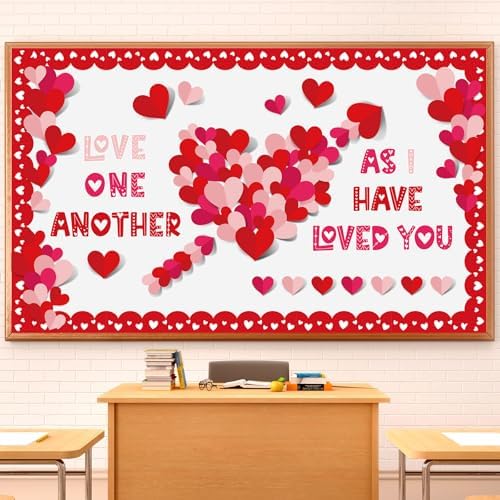 Amazon.com : Epakh 134 Pcs Valentine's Day 3D Bulletin Board Valentines ...