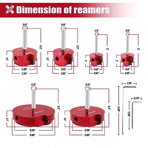 Snapklik.com : PPRK6 Plastic PVC Pipe Fitting Reamer 6 Piece Kit Fit ...