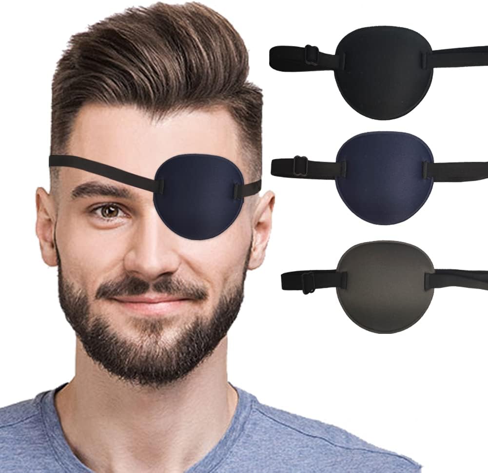 Amazon.com: VEEJION 3PCS Eye Patch Medical Adjustable Eye Patches for ...