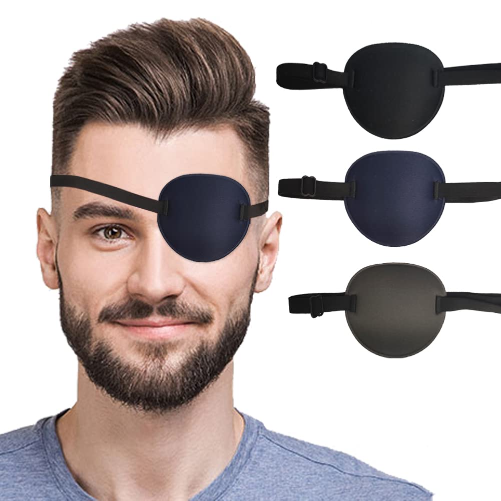 Amazon.com: VEEJION 3PCS Eye Patch Medical, Adjustable Eye Patches for ...
