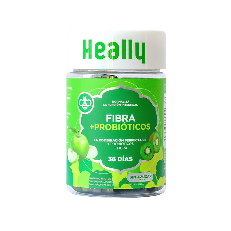 Probióticos + Fibra – Heally, Gomitas, Apoyo en Salud Intestinal, Sabor ...