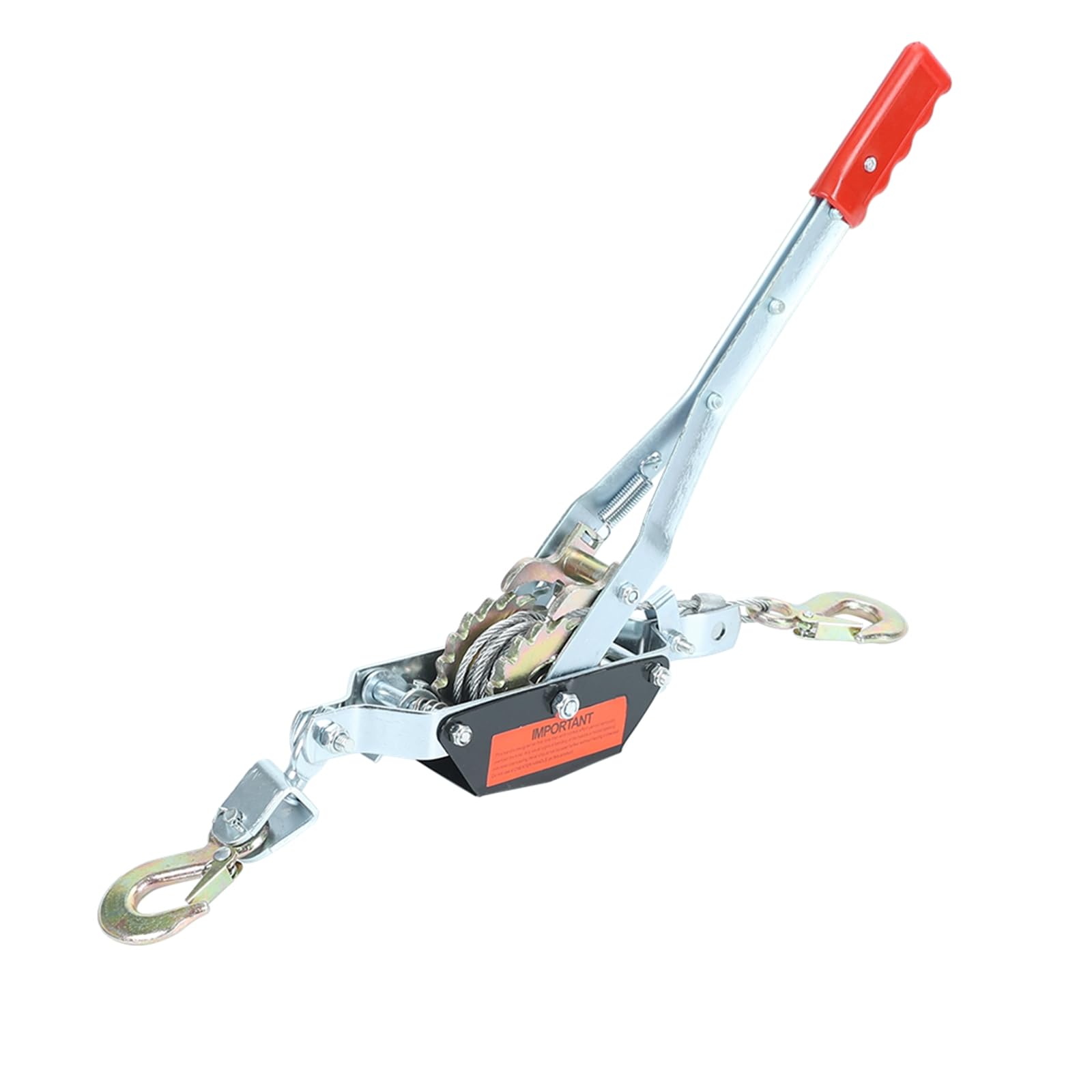 Snapklik.com : 1 Ton Dual Gear Power Puller,Heavy Duty 2 Hook Steel ...
