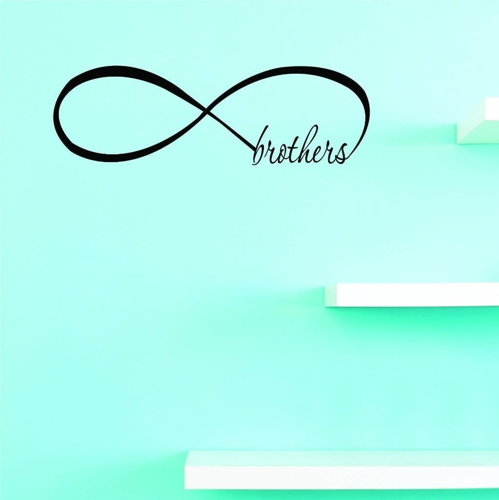 Amazon.com: Decals Infinity Brothers Wall Art Size 16 Inches X 40 ...