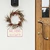 Amazon.com: Pink Kids Bedroom Nursery Room Wooden Hanging Sign, No Boys ...