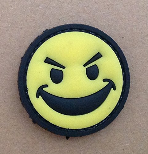 Amazon.com: NEO Tactical Gear Evil Smiley Face Morale Patch - PVC ...