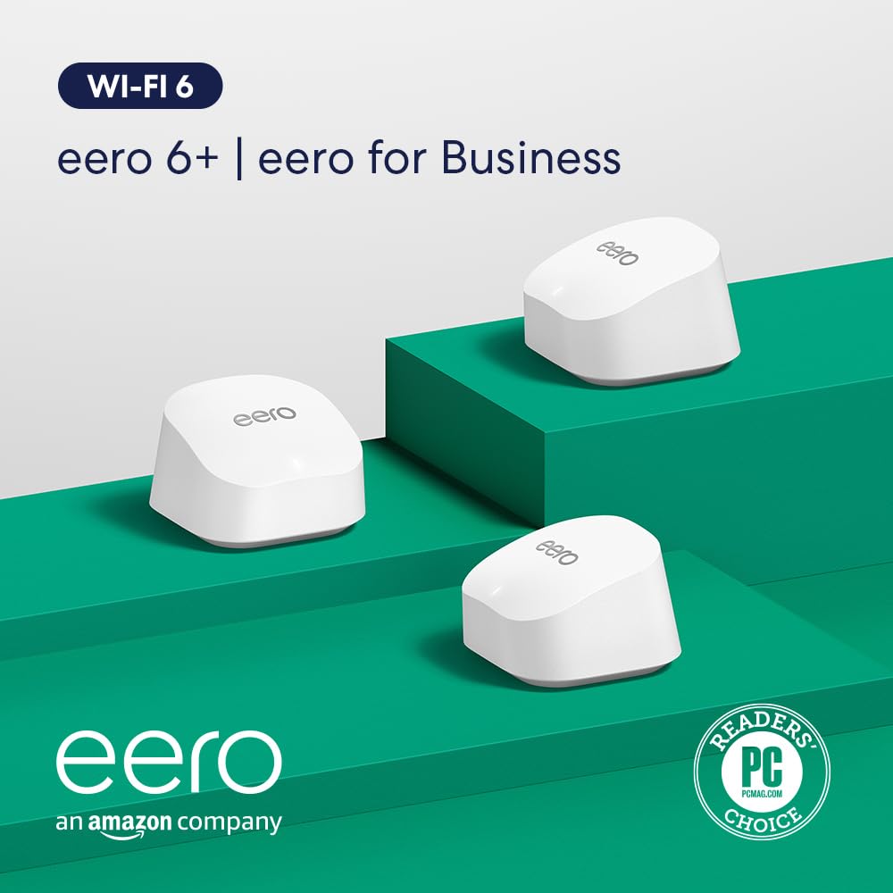 Amazon.com: Amazon eero 6+ mesh wifi system with 1 month free eero for ...