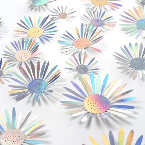Amazon.com: Set of 50pcs Little Flowers Mirror Sticker,Different Sizes ...