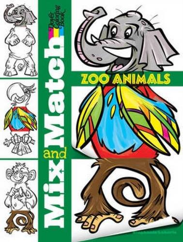 Mix and Match ZOO ANIMALS (Dover Mix and Match Coloring Book): Laberis ...
