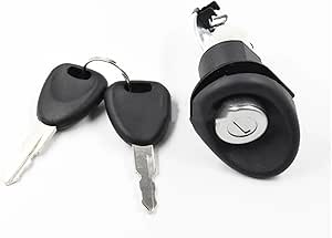 Amazon.co.jp: トランクテールゲートロッ トゥインゴ用ローガン車のテールゲートトランクバックロックと 2 つのキー ...