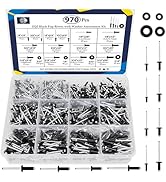 Amazon.com: ZQZ 680Pcs Stainless Steel Pop Rivets, 8 Sizes Stainless ...