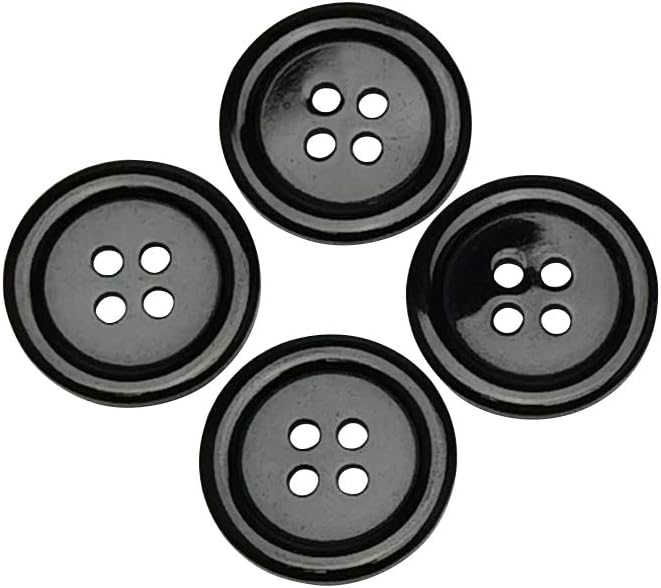 Amazon.com: Slimline 2 Hole Buttons - 3/4 in. - Black 5 pc.