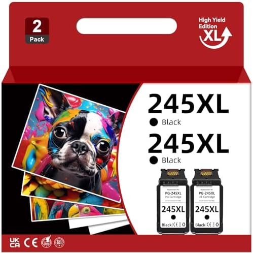 Genuine Canon PG-245XL HIGH Yield Twin Ink Cartridge Value Pack, Black ...