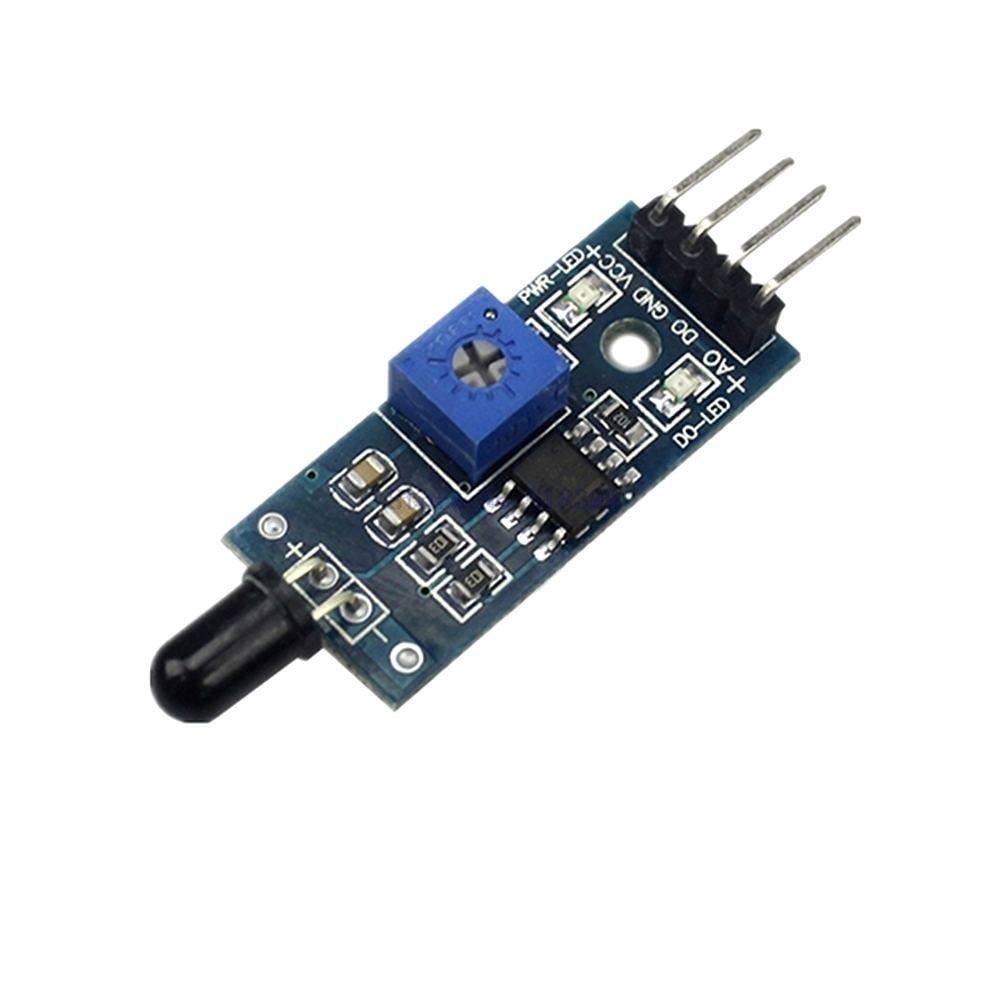 Amazon.com: 1pcs/lot LM393 4 Pin IR Flame Detection Sensor Module F IRe ...