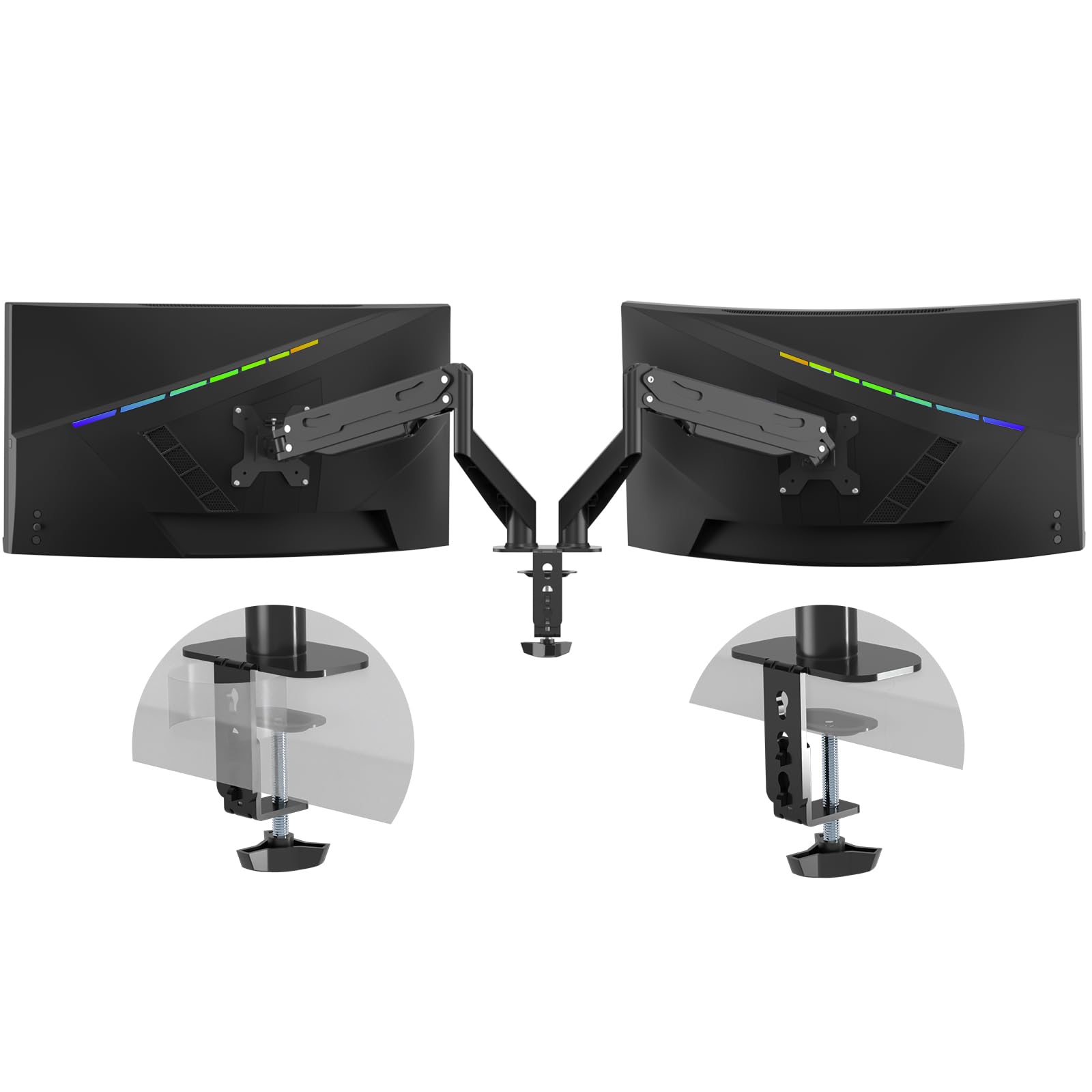 Dual Monitor Arm 32inch, Dual Monitor Mount, Monitor Desk Mount, Dual ...