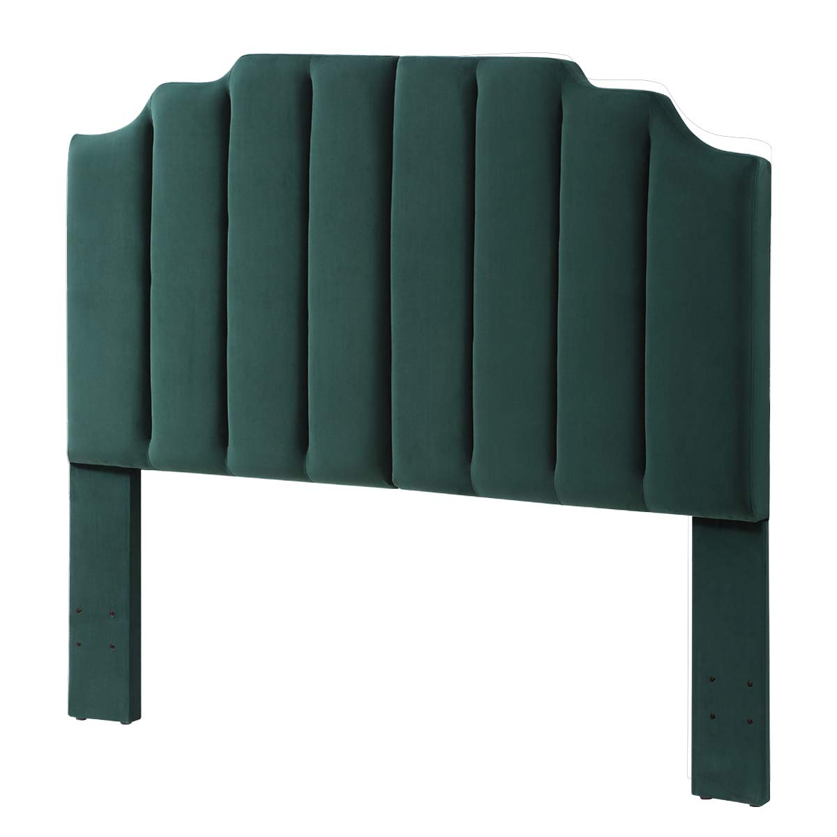 Snapklik.com : 24KF Green Velvet Upholstered Queen Size Headboard Full ...