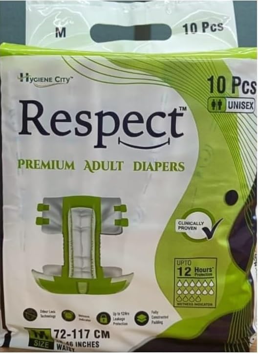 RESPECT Adult Diaper, Medium, Pack of 1 - Premium Incontinence ...