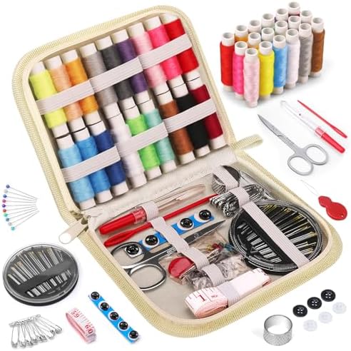 Amazon.com: Best Sewing Kit Bundle with Scissors, Thimble, Thread ...