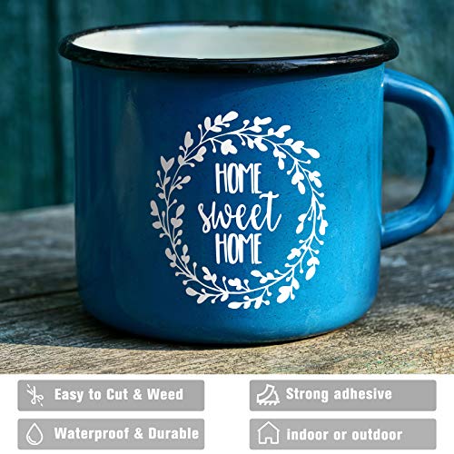 JANDJPACKAGING White Vinyl for Cricut - 12" x 65 FT White - Want It All