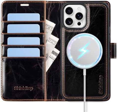 Amazon.com: Shieldtop Compatible Magsafe Magnetic 2 in 1 Detachable iPhone 16 Pro Wallet Case ...