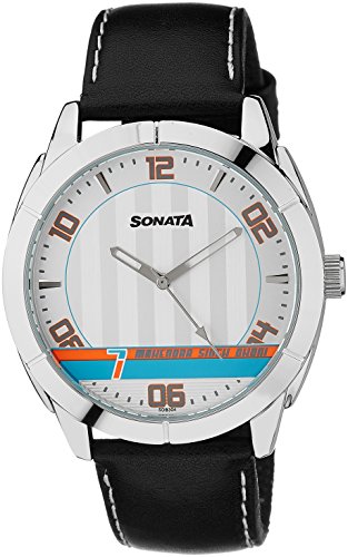 Sonata Dhoni Series Multi Color Dial Analog Men's Watch - 7970SL04 ...