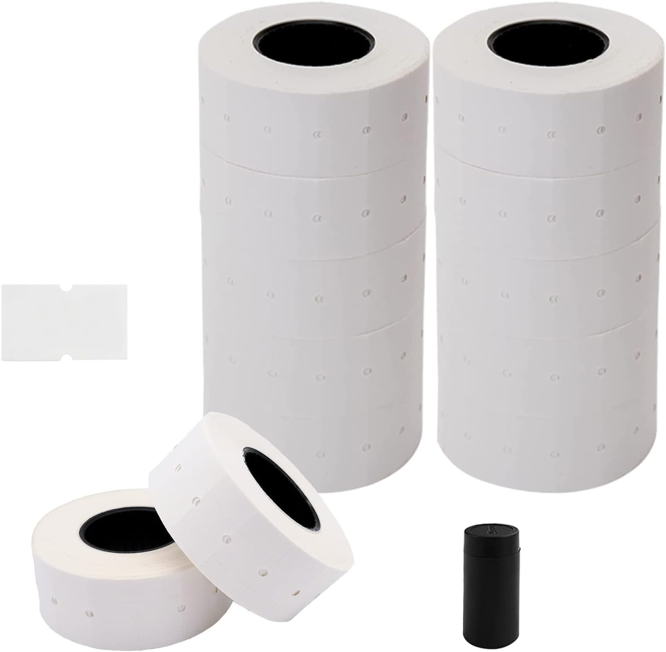 Amazon.com: Motex 1 Line White Labels - 10,000 White Blank Price and ...