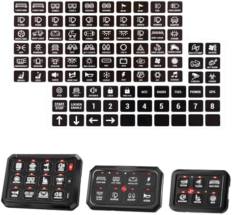 Amazon.com: 120PCS 6/8/12 Gang Switch Panel Car Stickers,Switch Labels ...