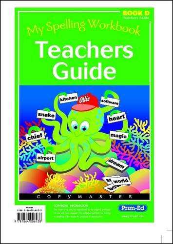 Amazon | Teachers Guide (Bk. D) (My Spelling Workbook) | Prim-Ed ...