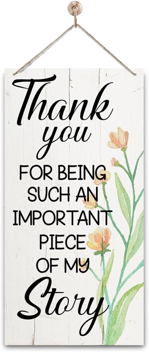 Amazon.com: Thank You Sign, Decorative Wall Plaque, Farmhouse Hanging ...