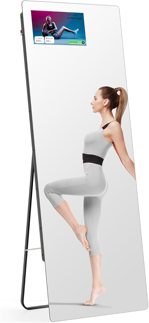 Amazon.com: AISUNDY Large Fitness Gym Mirror for Home, 65"x23.6" Smart ...