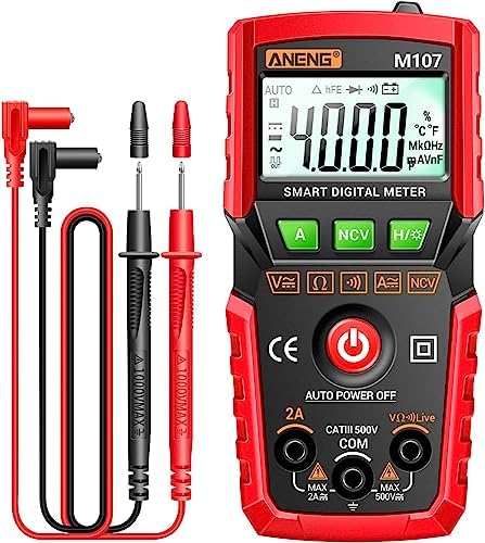 VENEKETY Voltage Tester, ABS Material Intelligent Battery Powered ...