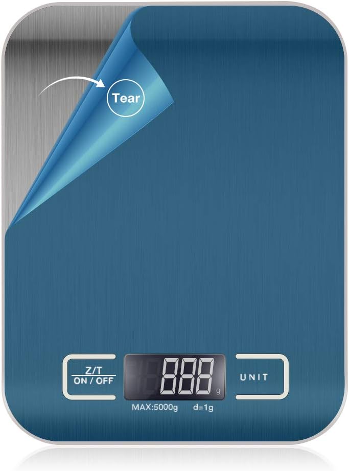 Digital Kitchen Scale Multifunction Food Scale, 11 lb 5 kg, Silver ...