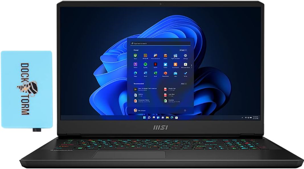 Amazon.com: MSI Vector GP76-17.3" 360Hz FHD IPS Gaming Laptop (Intel i9 ...