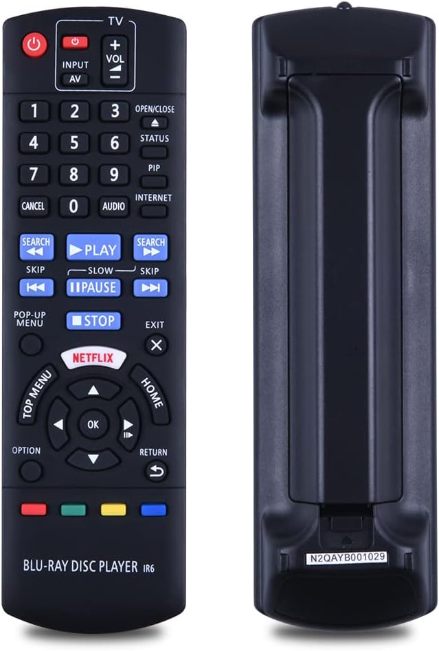 New N2QAYB001029 Replacement Remote Control for Panasonic Blu-ray Disc ...