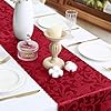 Amazon.com: Eychei 6 Pack Red Satin Table Runner 12 x 108 Inch Long ...