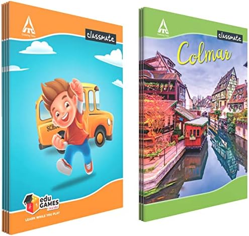 Classmate Notebook - Four Lines With Gap Long Book - Single Line, 84 ...