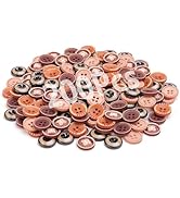 Amazon.com: Pratezila Sewing Buttons - Craft Buttons, 5 Sizes of 100 ...