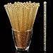 Amazon.com | ALINK 50 Counts Gold Glitter Plastic Swizzle Sticks ...