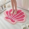 Amazon.com: YRXRUS Seashells Bathroom Rug, Pink Bathroom Rugs, Ocean ...