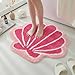 Amazon.com: YRXRUS Seashells Bathroom Rug, Pink Bathroom Rugs, Ocean ...