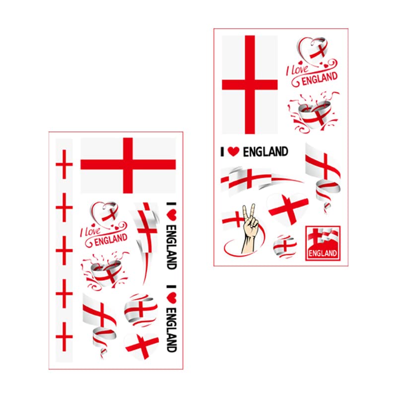 Buy England Temporary Tattoos, England Tattoo Stickers for Kids, World ...