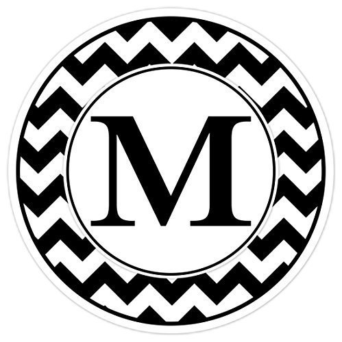 Amazon.com: 36 Wedding Monogram Labels, Chevron Monogram stickers ...