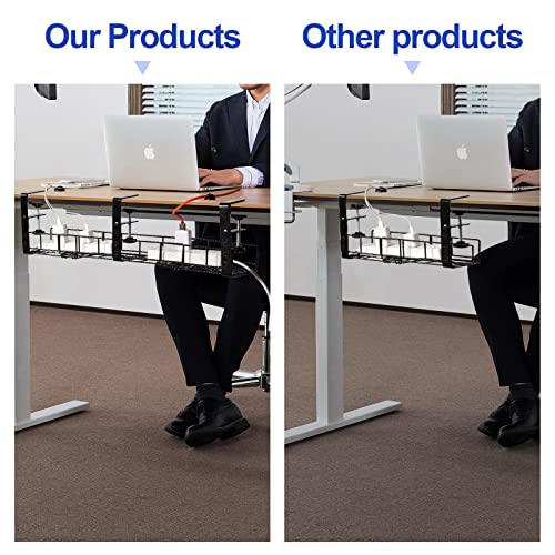 Snapklik.com : Arme Extendable Under Desk Cable Management Tray, 28 ...