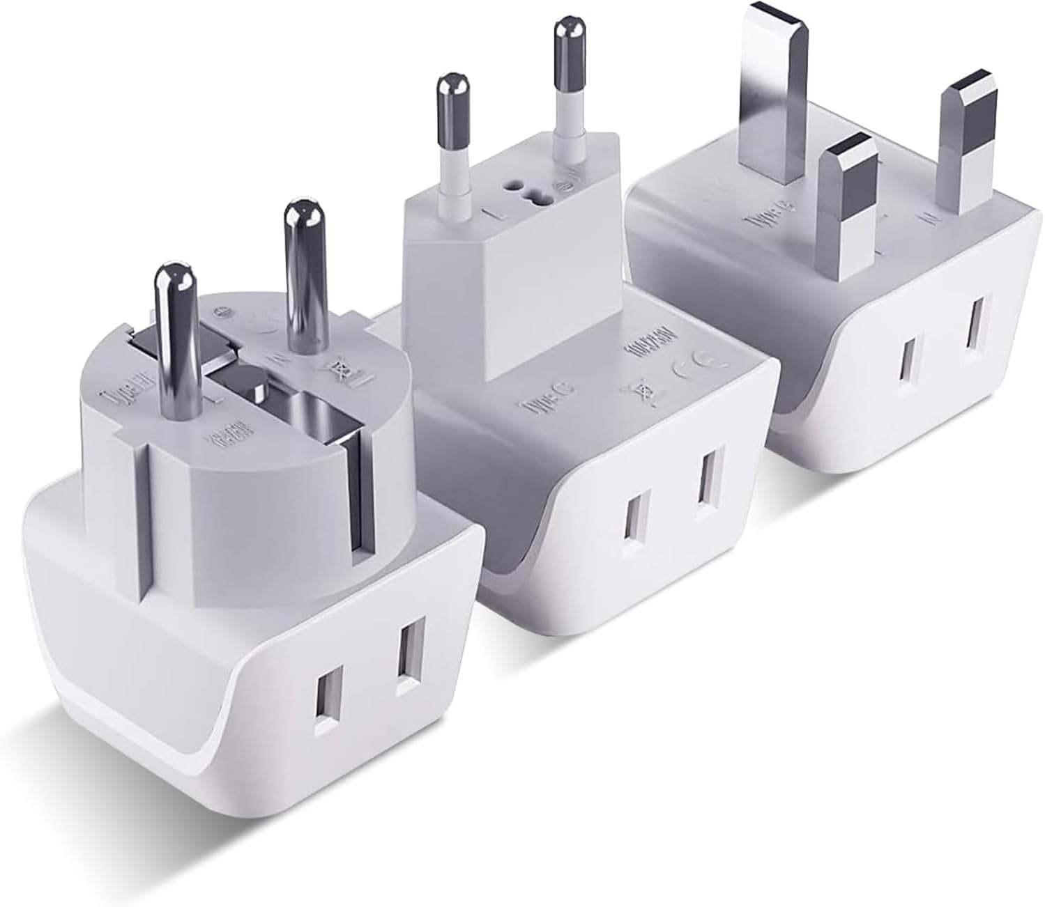 Amazon.com: Ceptics Complete European Travel Adapter Set - 2 In 1 Usa ...